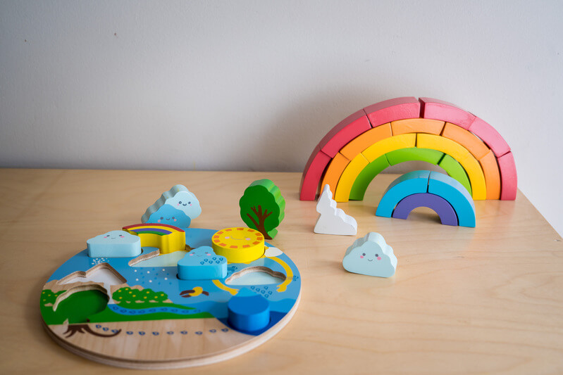 Wooden Rainbow Jigsaw Puzzle – Imagine If