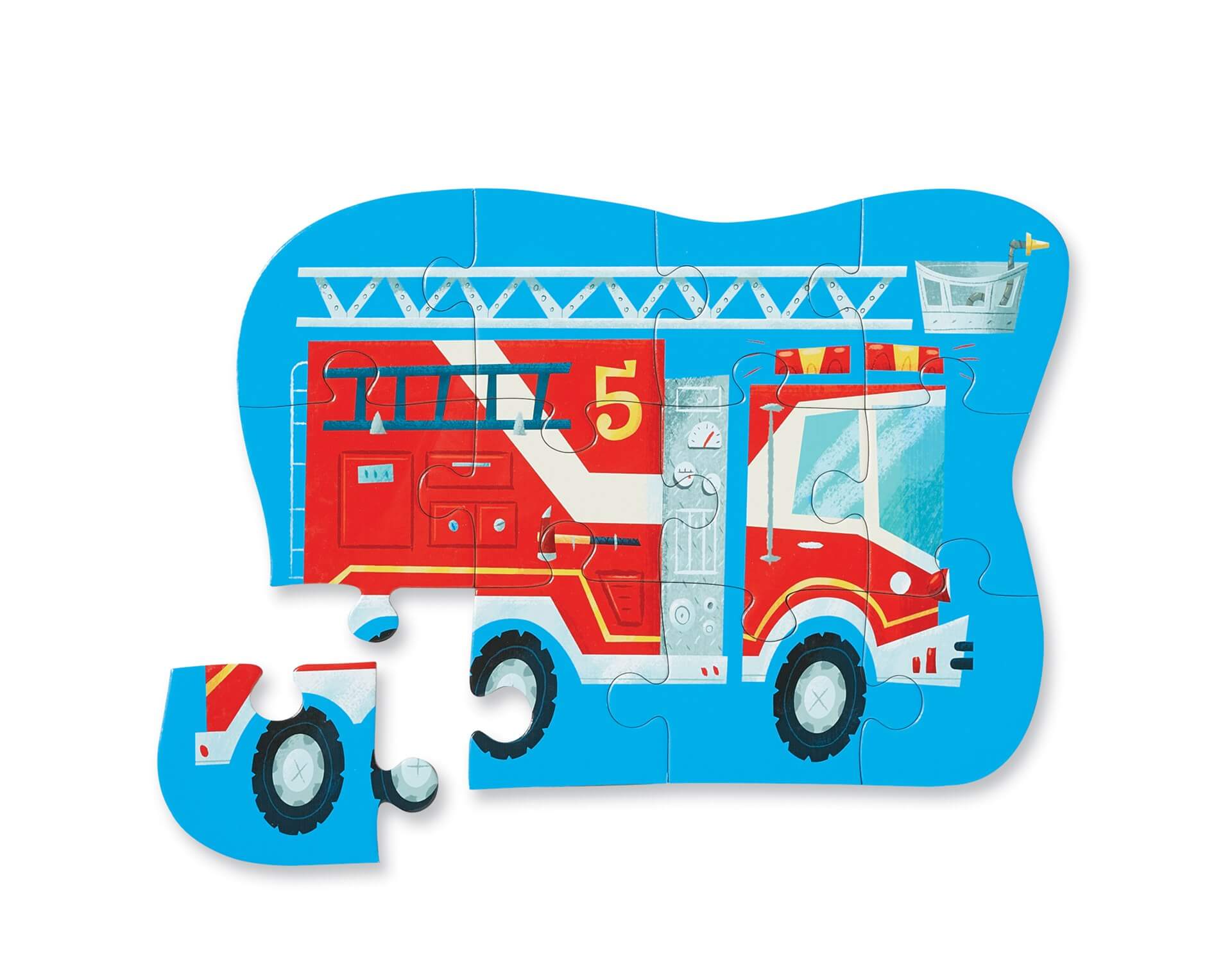 Crocodile Creek Mini Fire Engine Puzzle 12pc – Imagine If
