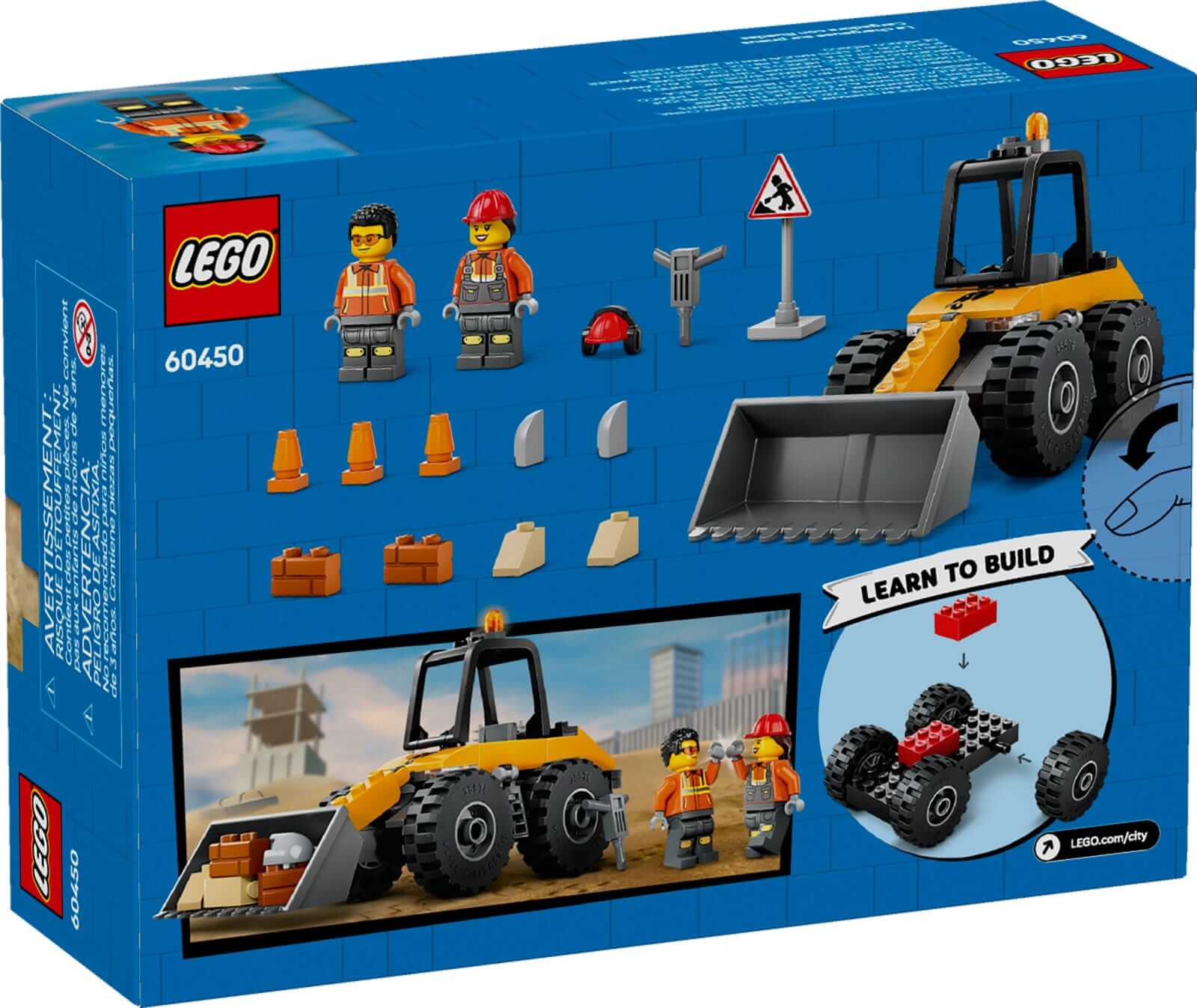LEGO City 60450 Yellow Construction Wheel Loader – Imagine If
