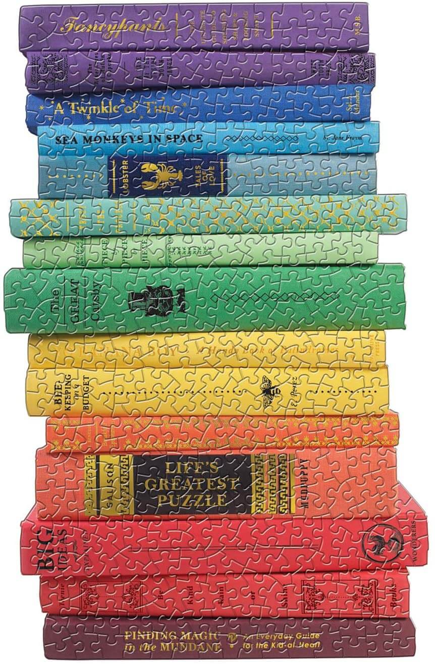 Queen of The Stacks: Set of Two Shaped Puzzles 650pc – Imagine If