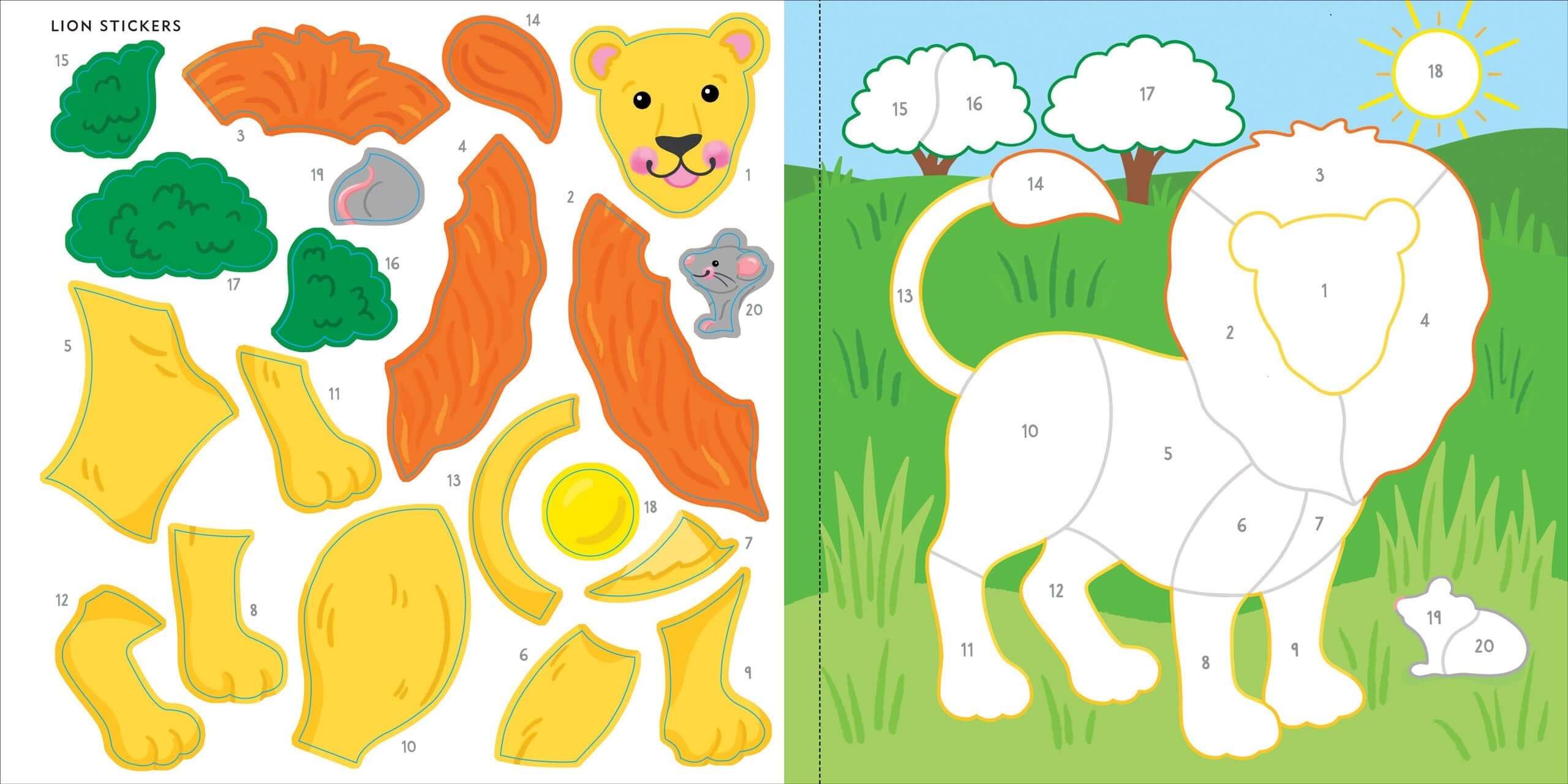 My First Color By Sticker Wild Animals – Imagine If