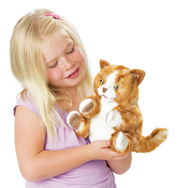 Folkmanis Orange Tabby Cat Puppet – Imagine If