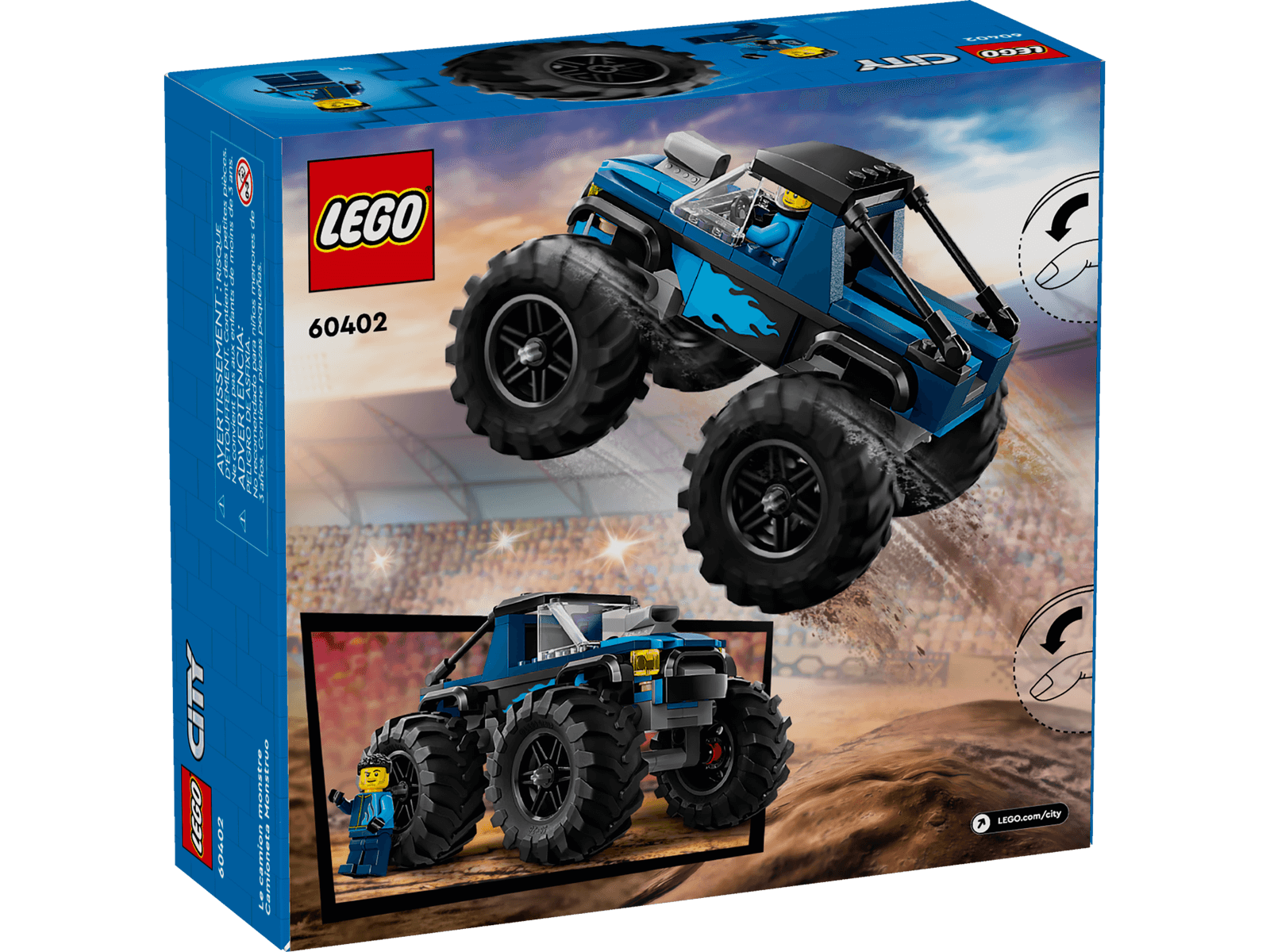 LEGO City 60402 Blue Monster Truck – Imagine If