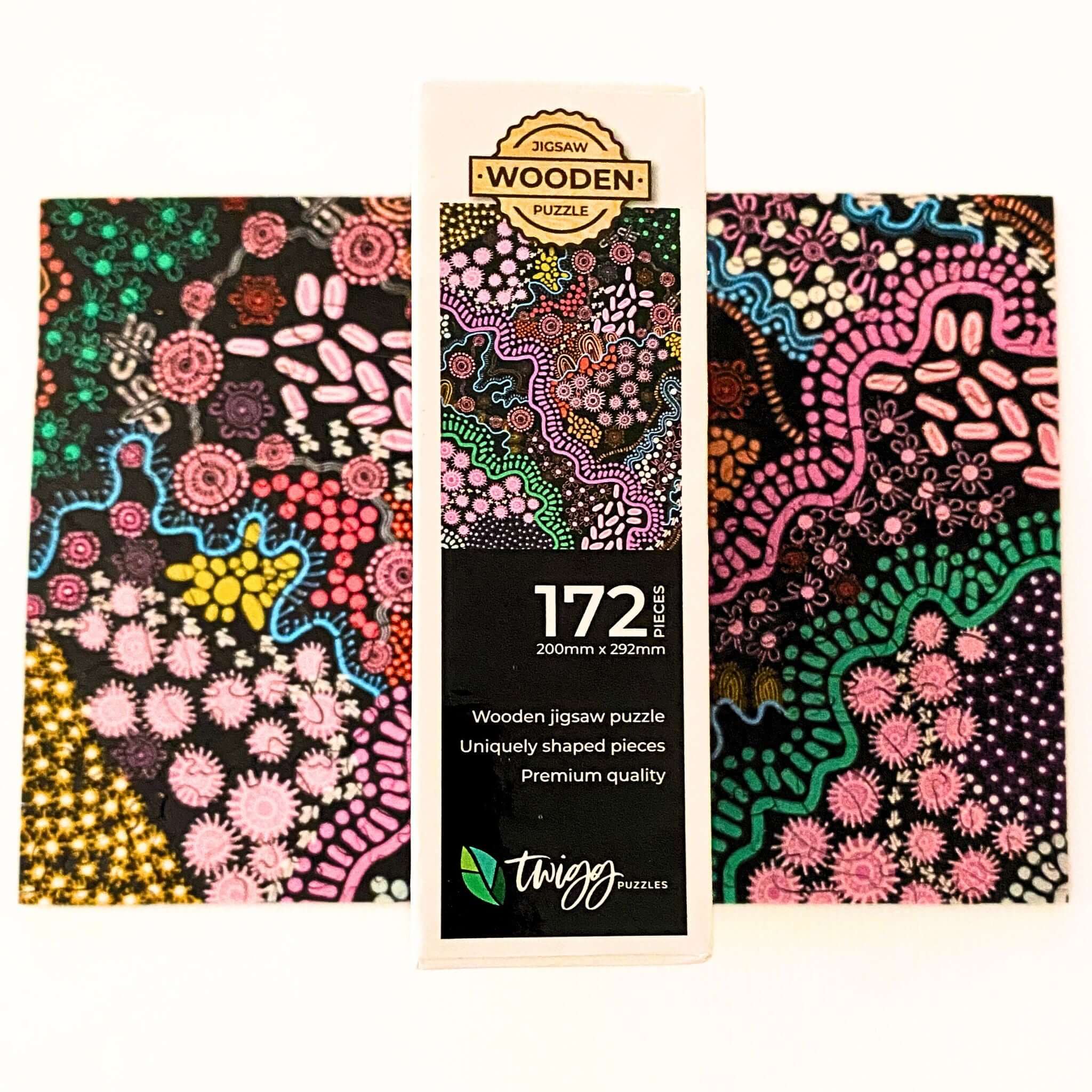 Twigg Puzzles Bunya Designs 172pc Wooden Puzzle – Imagine If