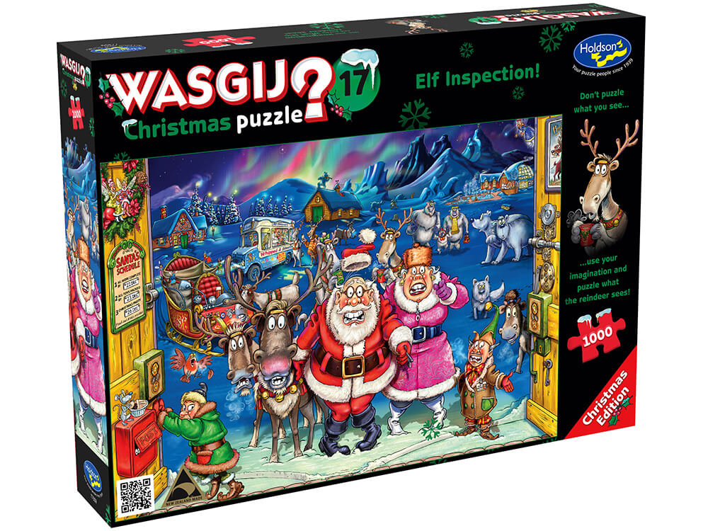 Wasgij Christmas Puzzle #17 Elf Inspection 1000pc – Imagine If