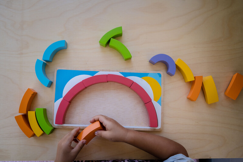 Wooden Rainbow Jigsaw Puzzle – Imagine If