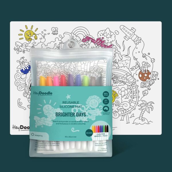 Hey Doodle Reusable Colouring Mat EDU World Countries – Imagine If