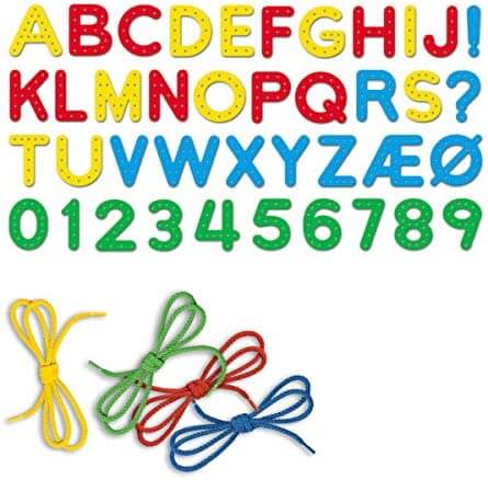 Quercetti Lacing Letters and Numbers with Alphabet Colouring Book ...