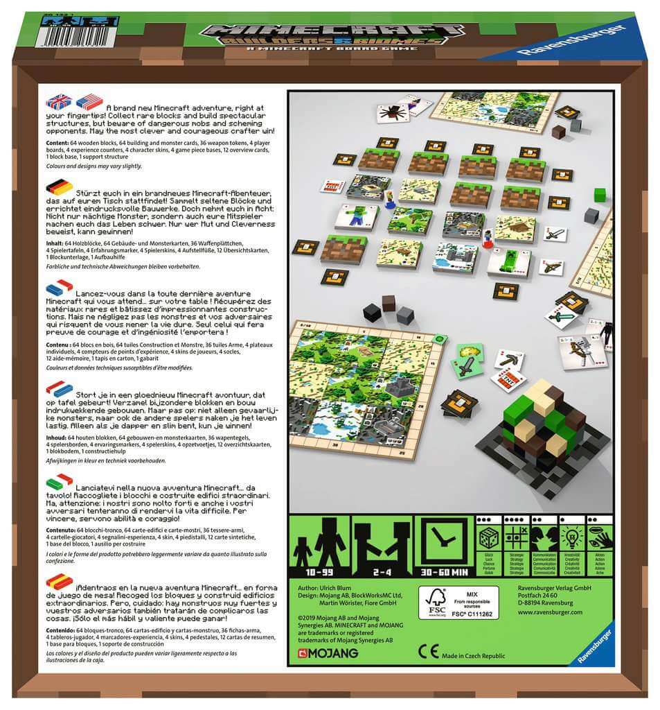 Minecraft Builders & Biomes Board Game – Imagine If