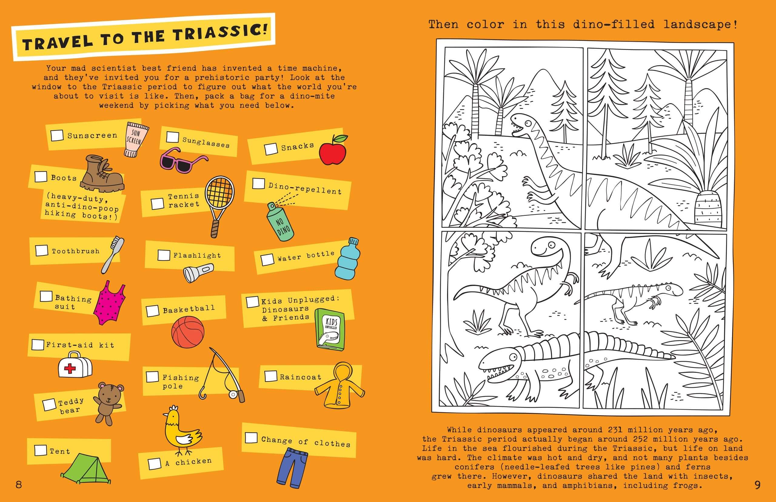 Kids Unplugged Dinosaur Activity Book – Imagine If