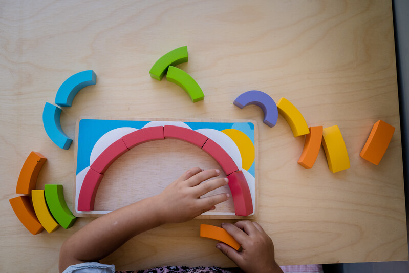 Wooden Rainbow Jigsaw Puzzle – Imagine If