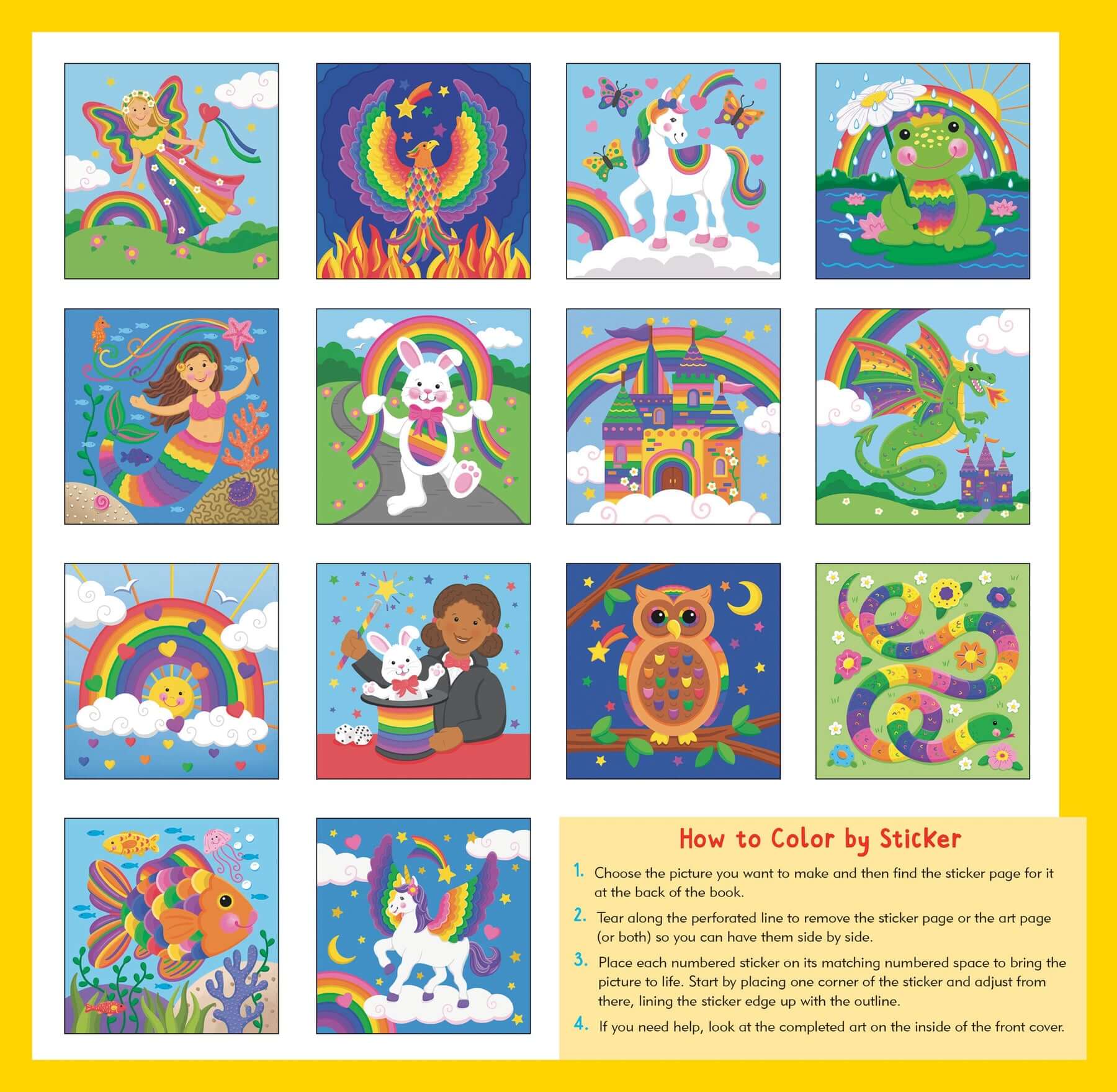 My First Color-By-Sticker Book Rainbow Magic – Imagine If