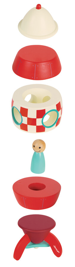 Janod Wooden Magnetic Rocket – Imagine If